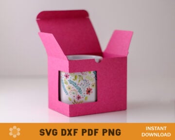 11oz Mug Box Template – SVG, DXF, PDF, PNG – Artcrafter.net