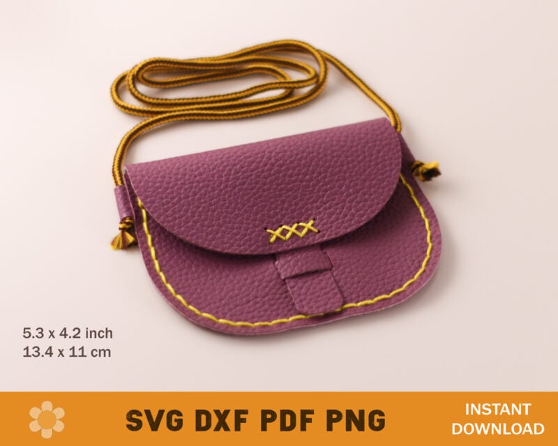 Coin Purse SVG Template – SVG, DXF, PDF, PNG – Artcrafter.net