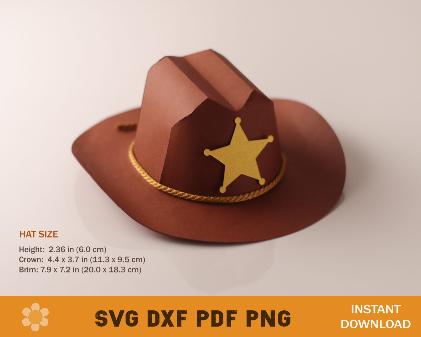 Mini Cowboy Hat Template SVG DXF PDF PNG Artcrafter Mini Cowboy Hat Template SVG DXF PDF PNG Artcrafter